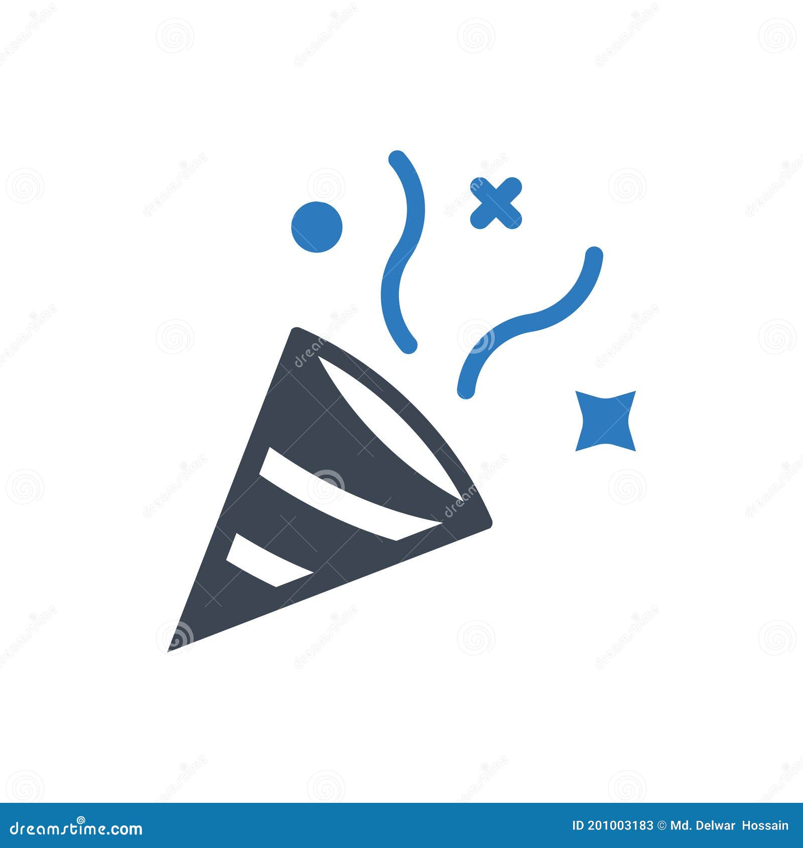 Party Confetti Icon. Simple Vector Graphics Stock Vector - Illustration ...