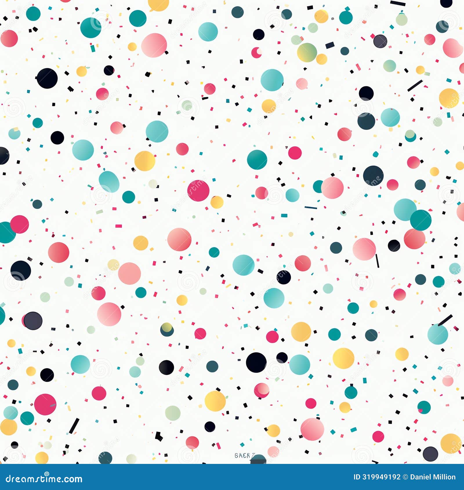 Party Confetti Texture Background, Design Seamless Pattern, for Nursery ...