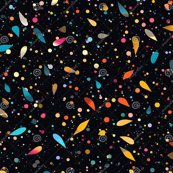 Party Confetti Texture Background, Design Seamless Pattern, for Nursery ...