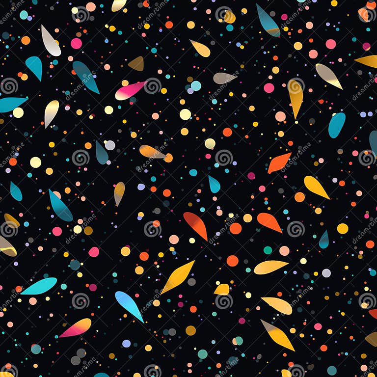 Party Confetti Texture Background, Design Seamless Pattern, for Nursery ...