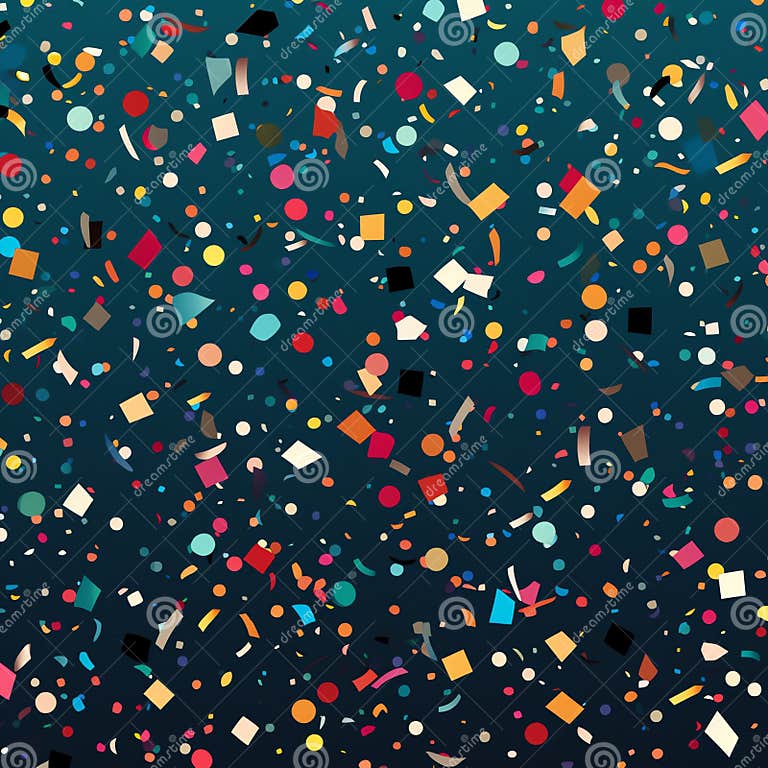 Party Confetti Texture Background, Design Seamless Pattern, for Nursery ...