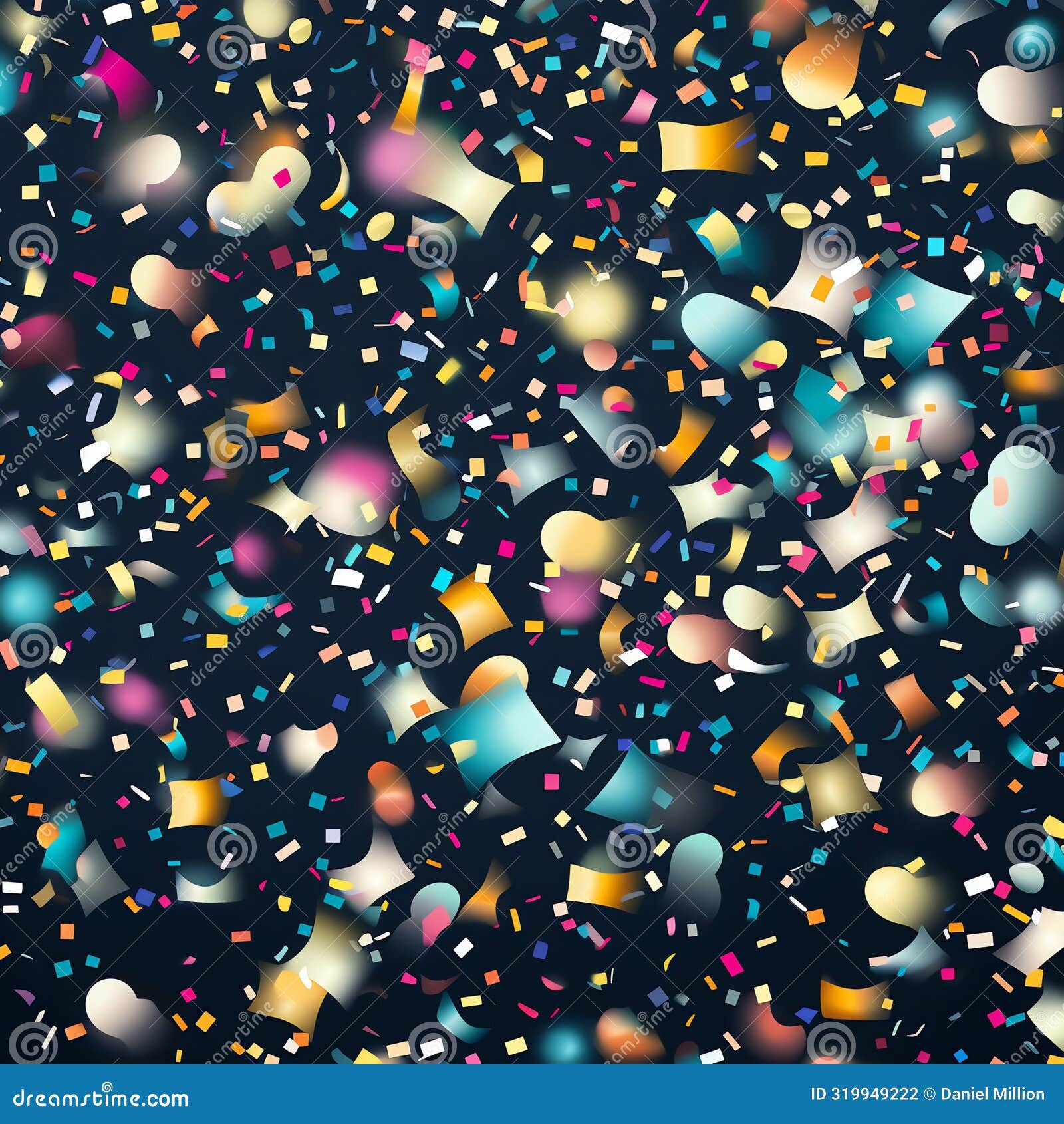 Party Confetti Texture Background, Design Seamless Pattern, for Nursery ...