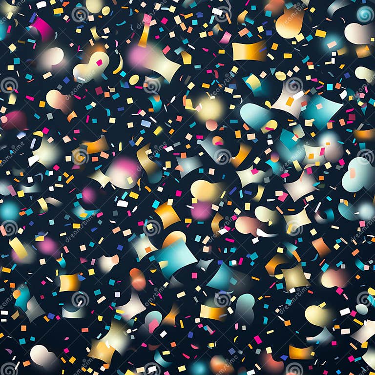 Party Confetti Texture Background, Design Seamless Pattern, for Nursery ...