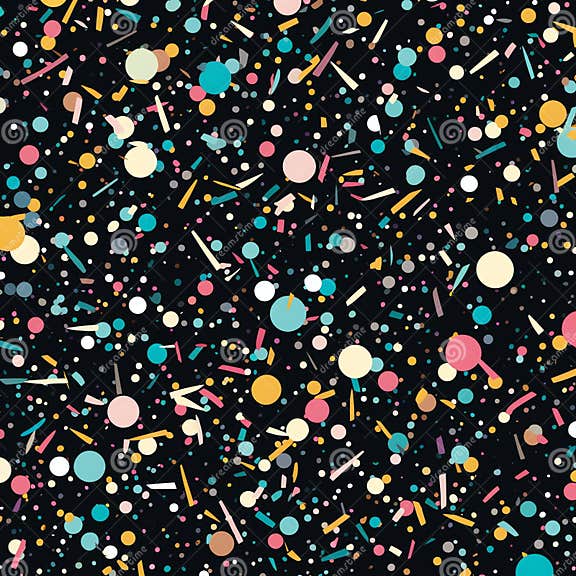 Party Confetti Texture Background, Design Seamless Pattern, for Nursery ...