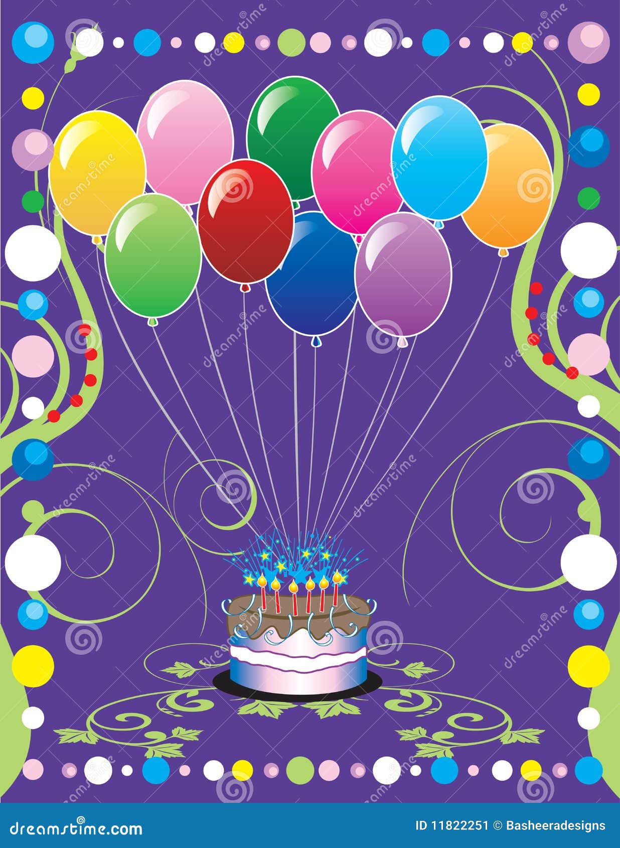 Party Cover stock vector. Illustration of cover, beads - 11822251