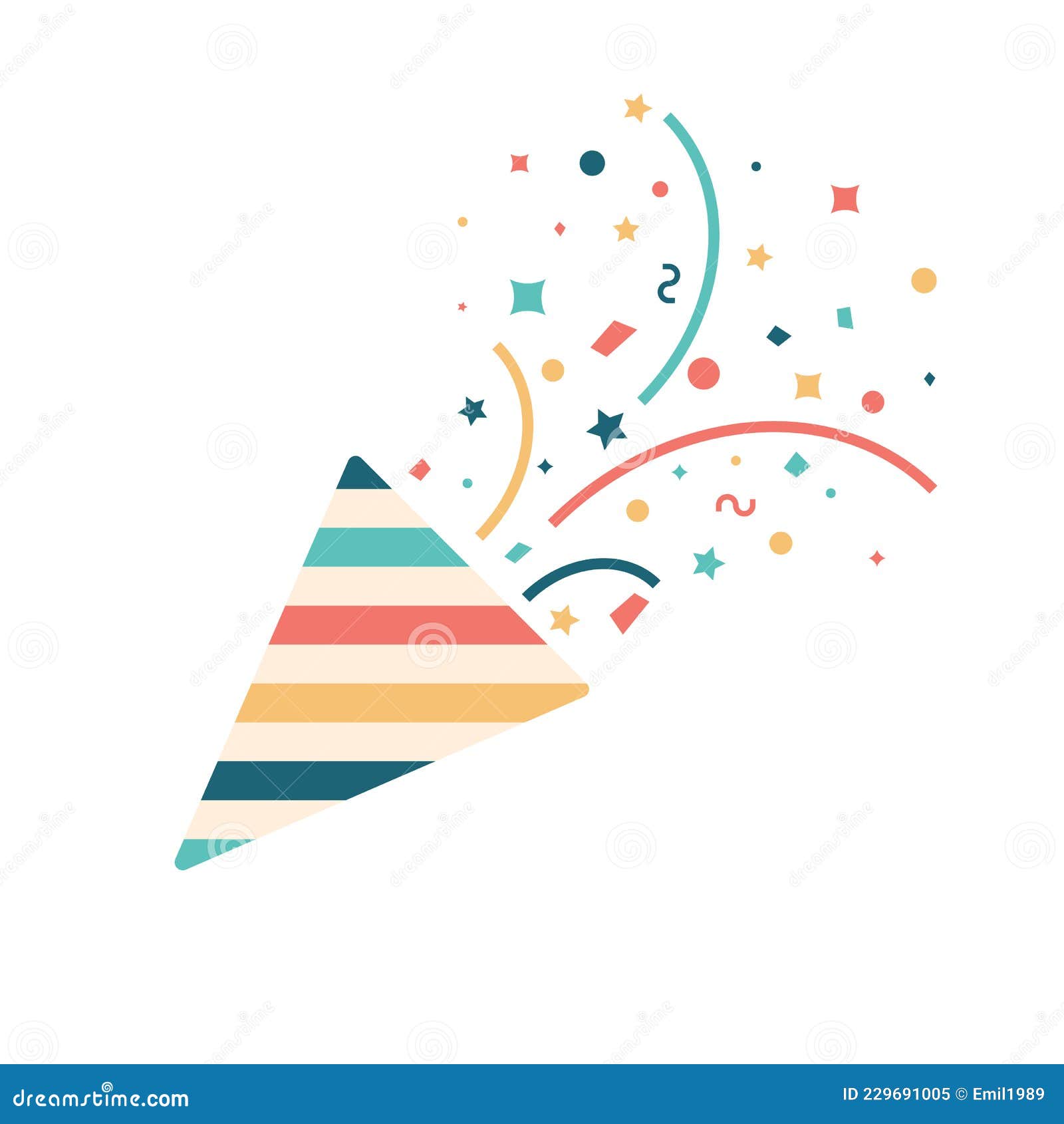 Party Cracker Icon Simple Design Stock Vector - Illustration of object ...