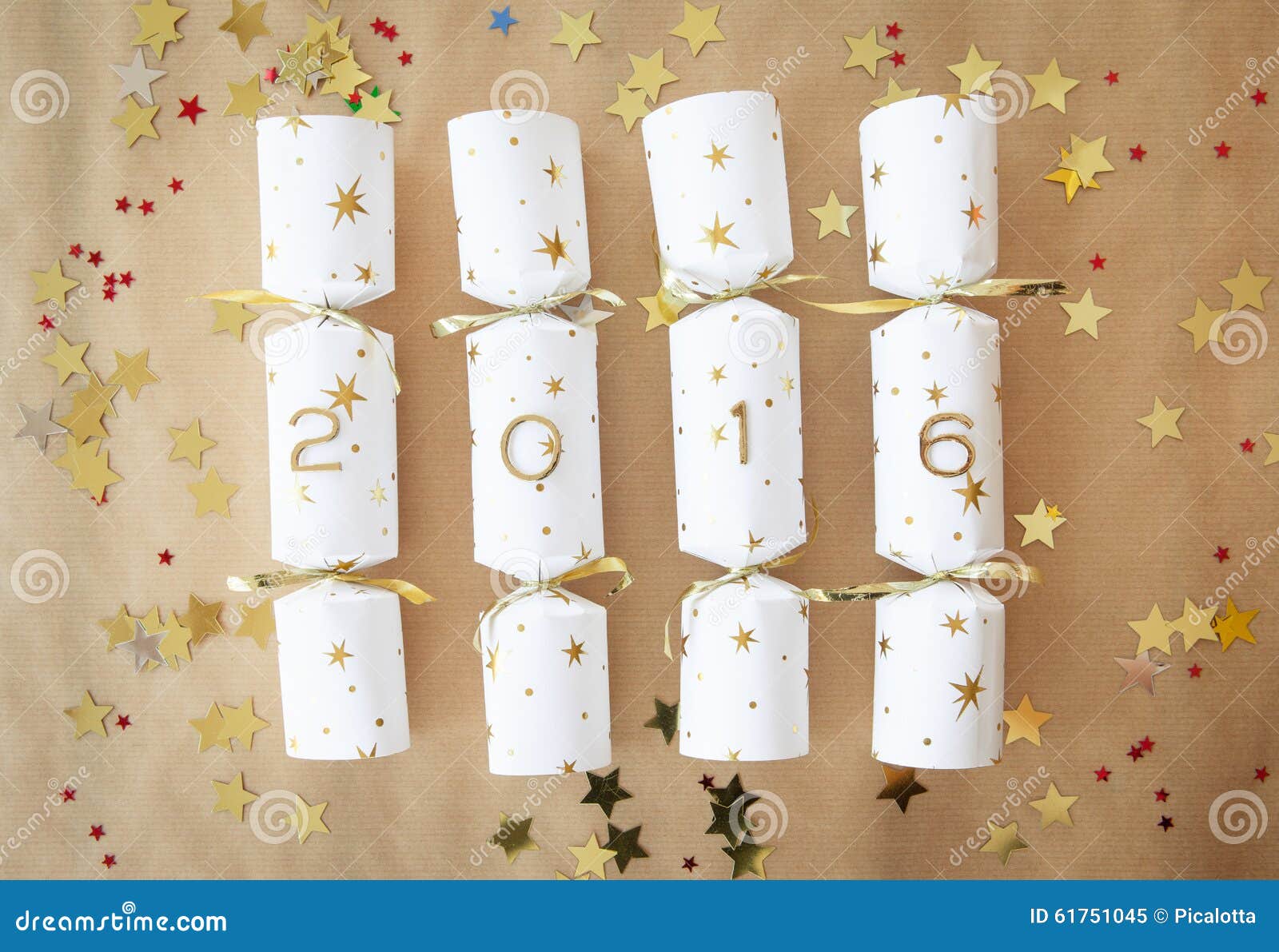 Party cracker with 2016 stock image. Image of decoration - 61751045