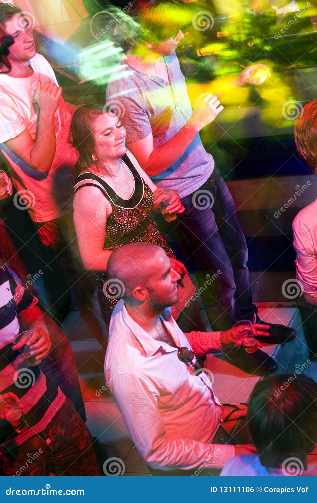 Party crowd stock photo. Image of nightclub, happy, people - 13111106