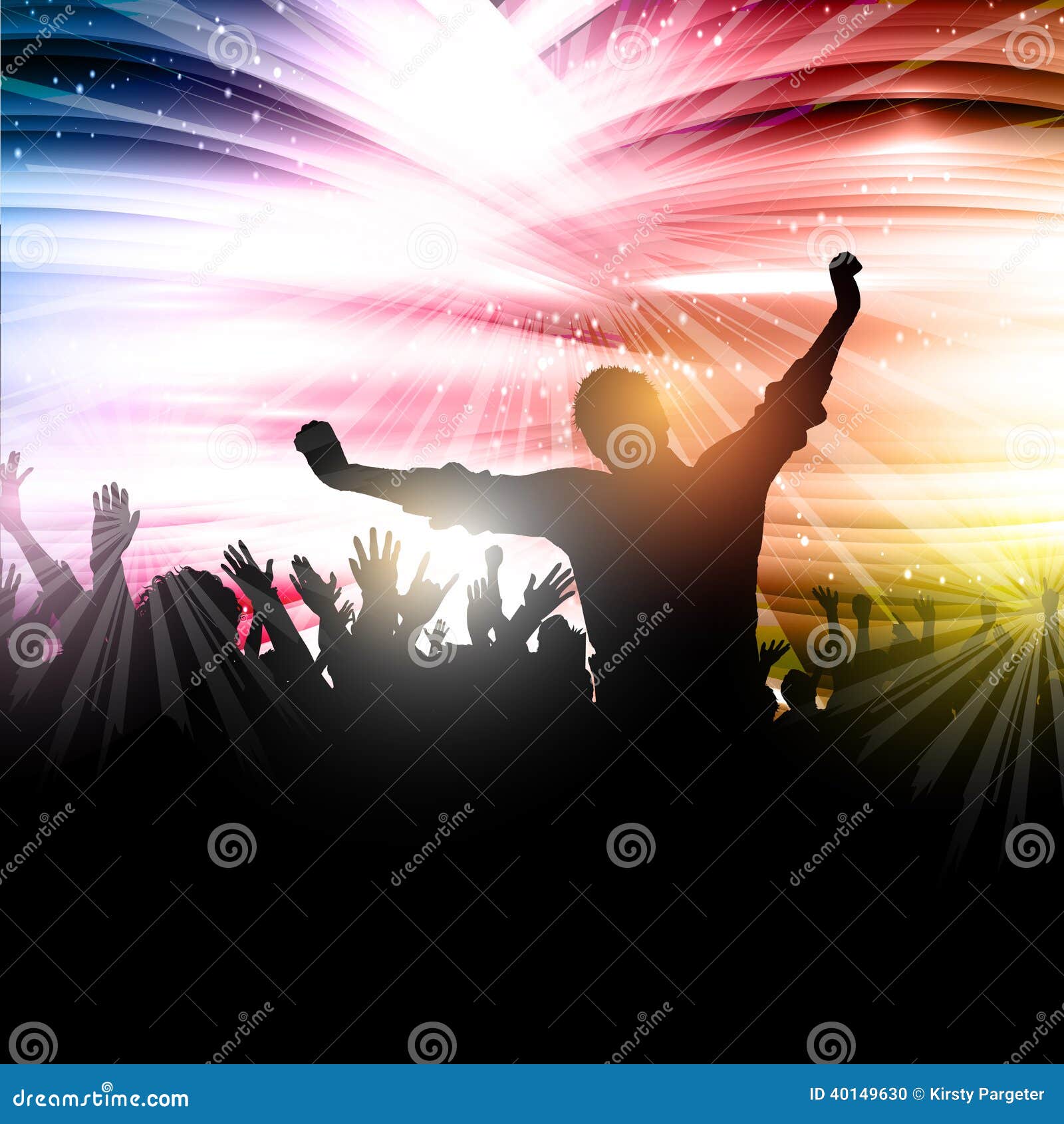 Party Crowd Background Vector Illustration | CartoonDealer.com #40149630