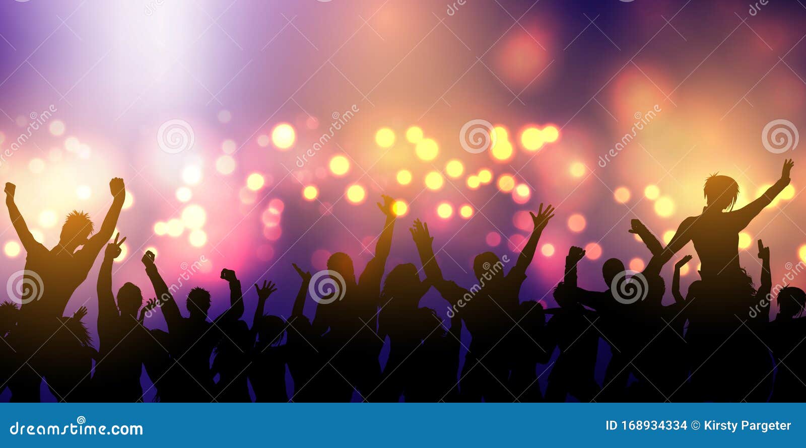 Party crowd banner design stock vector. Illustration of vector - 168934334