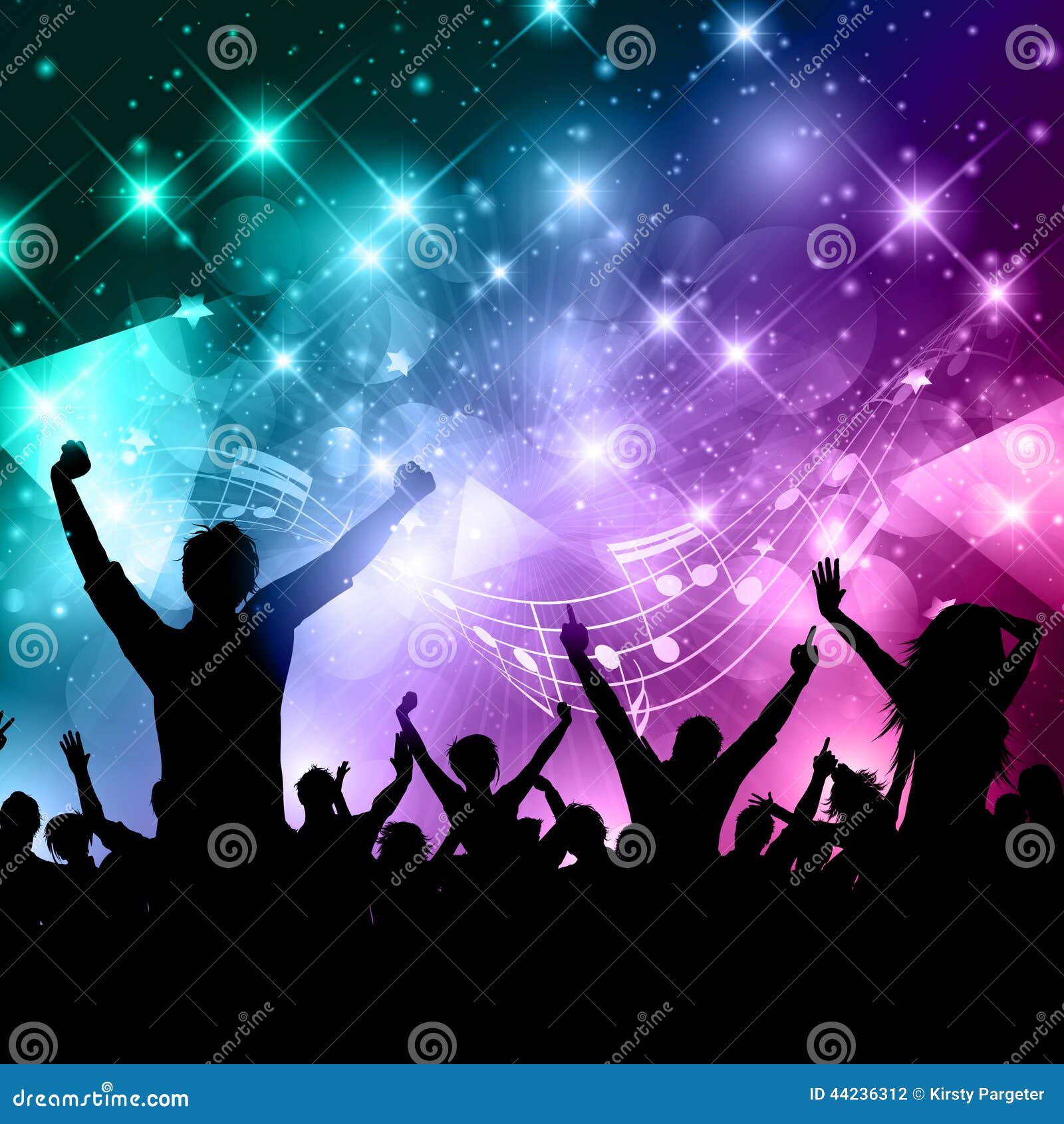 Party Crowd Background Vector Illustration | CartoonDealer.com #40149630