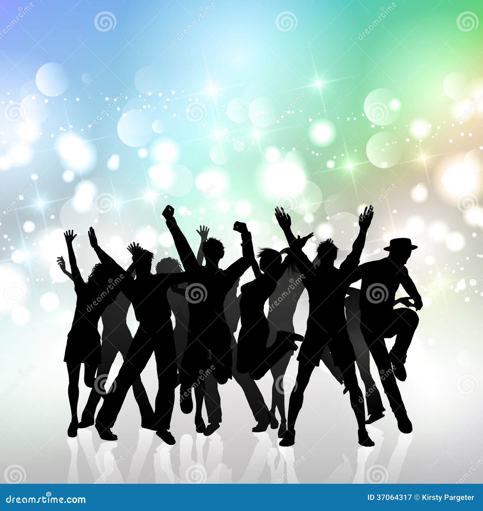Party Crowd Background Vector Illustration | CartoonDealer.com #40149630
