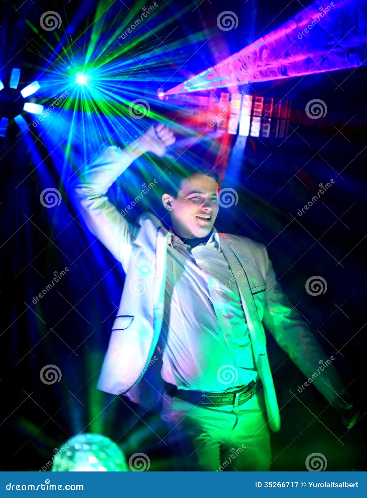 Party dj portrait stock image. Image of disco, earphones - 35266717