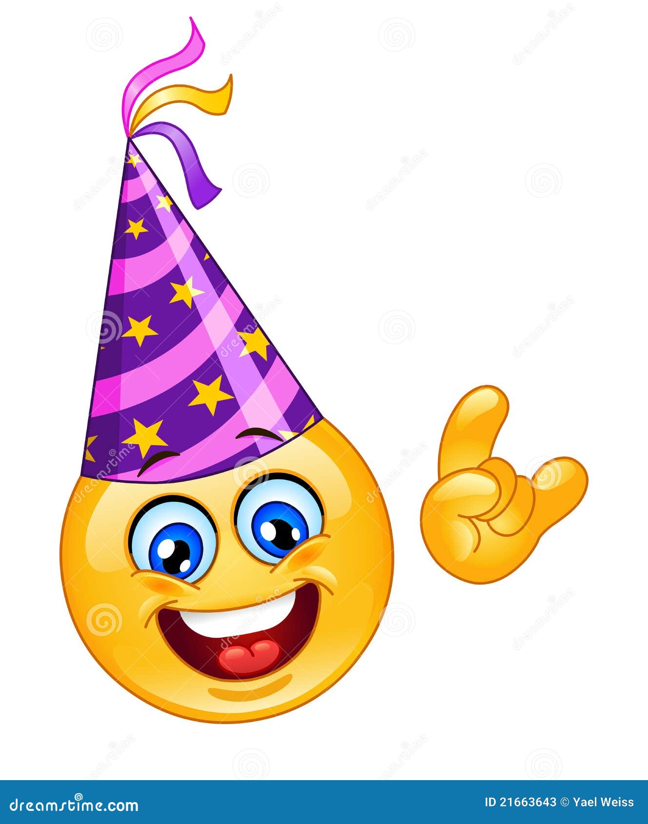 Party emoticon stock vector. Illustration of graphics - 21663643