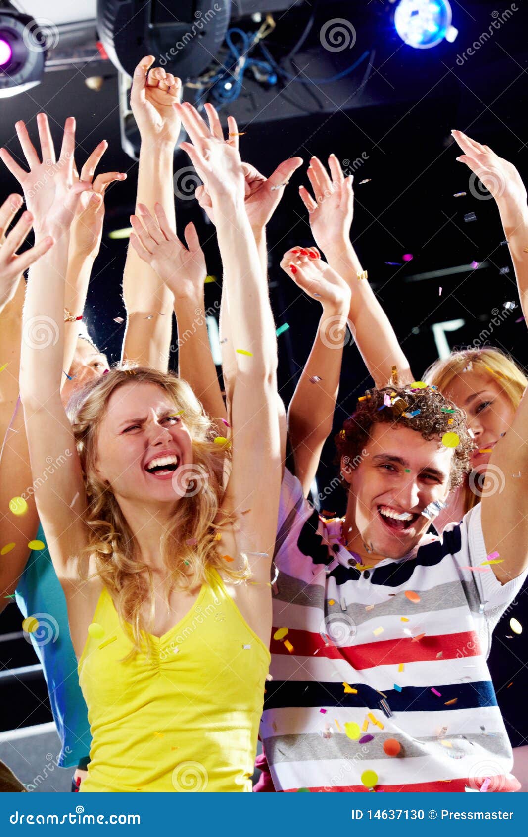 Party excitement stock photo. Image of girls, male, gorgeous - 14637130