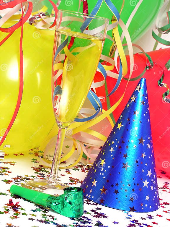 Party Favors stock photo. Image of toast, occasion, streamer - 249652