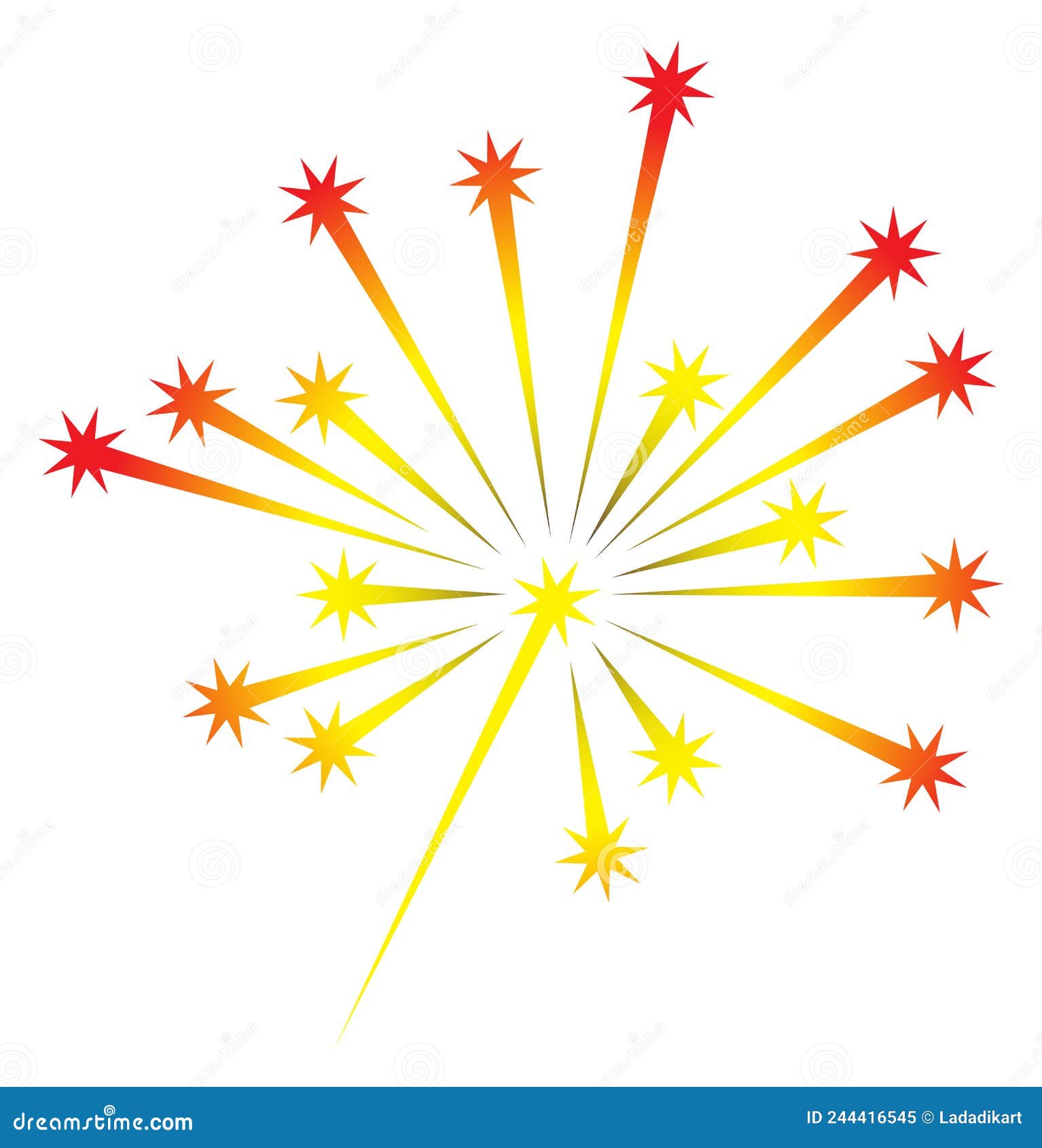 Party Firework. Star Sparkle Stock Vector - Illustration of celebrate ...