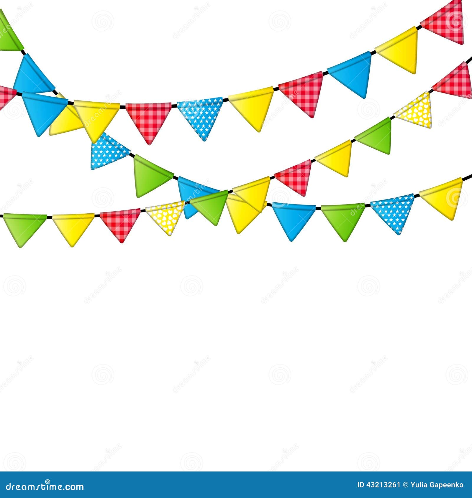 Party Flag Background Vector Illustration. Stock Vector - Illustration ...