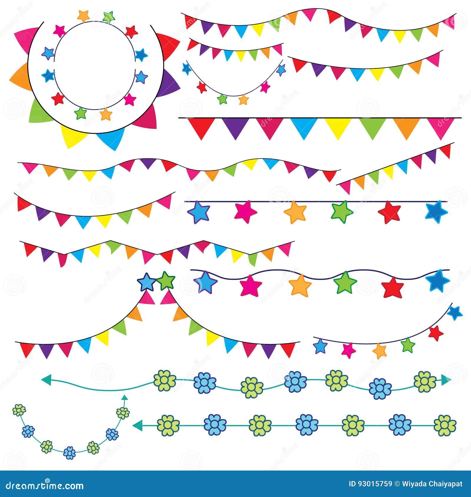 Party Flag Vector stock illustration. Illustration of outdoor - 93015759