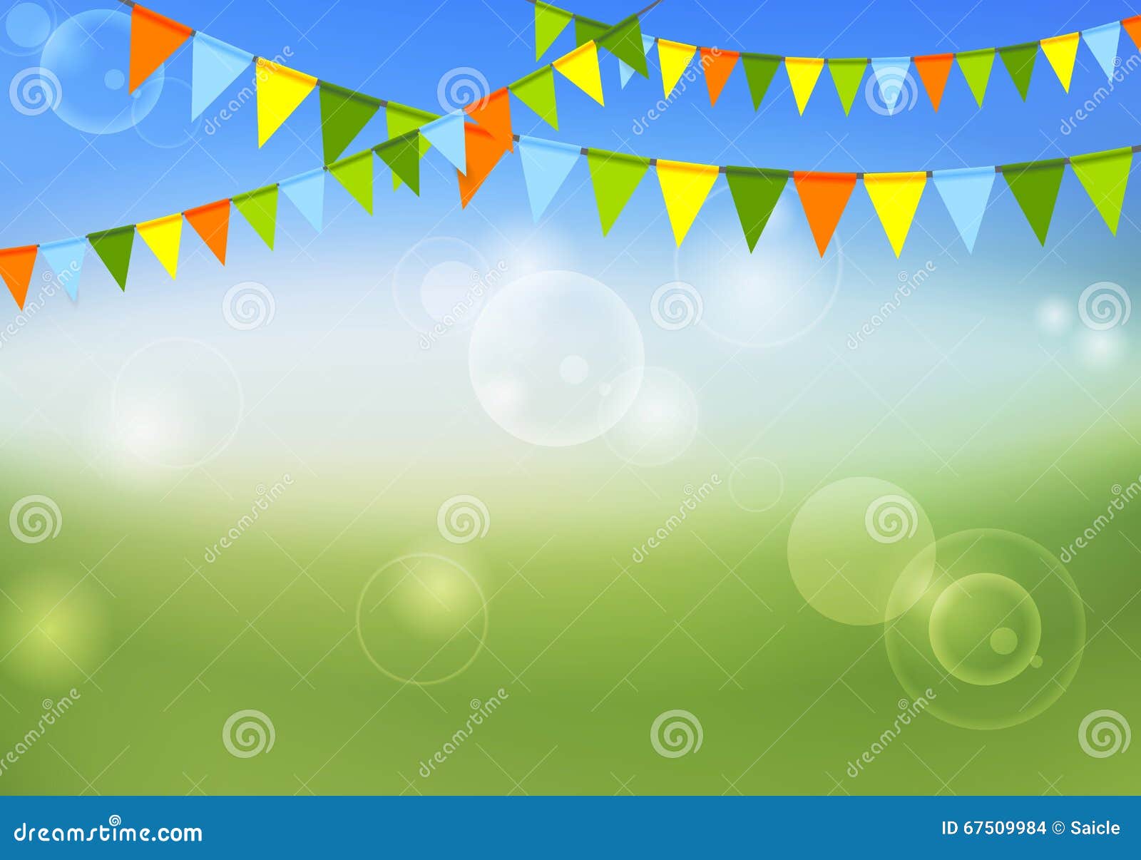 Party Flags Celebrate Abstract Background and Summer Colors Stock ...