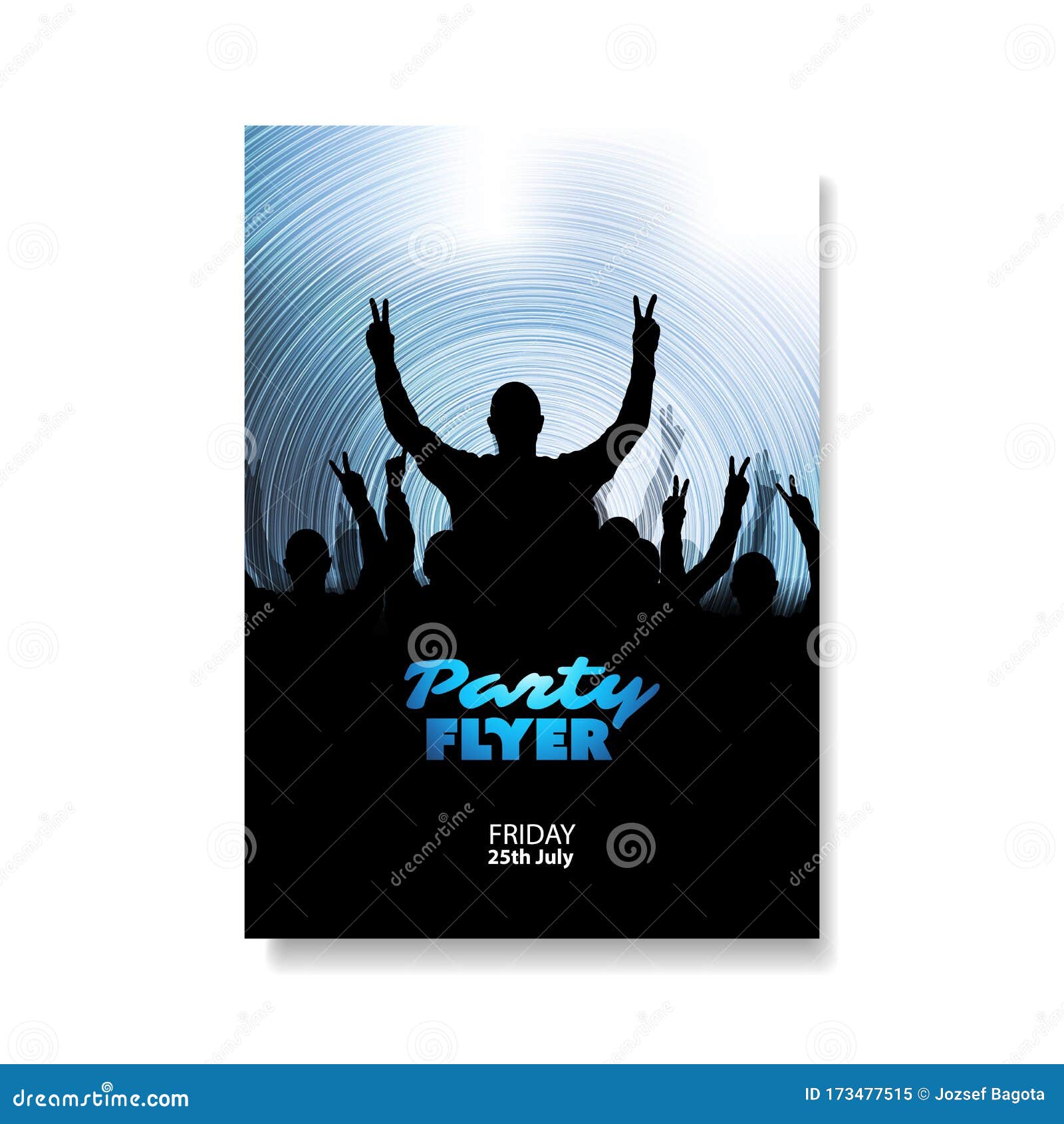 Party Flyer or Cover Design Stock Vector - Illustration of concert ...