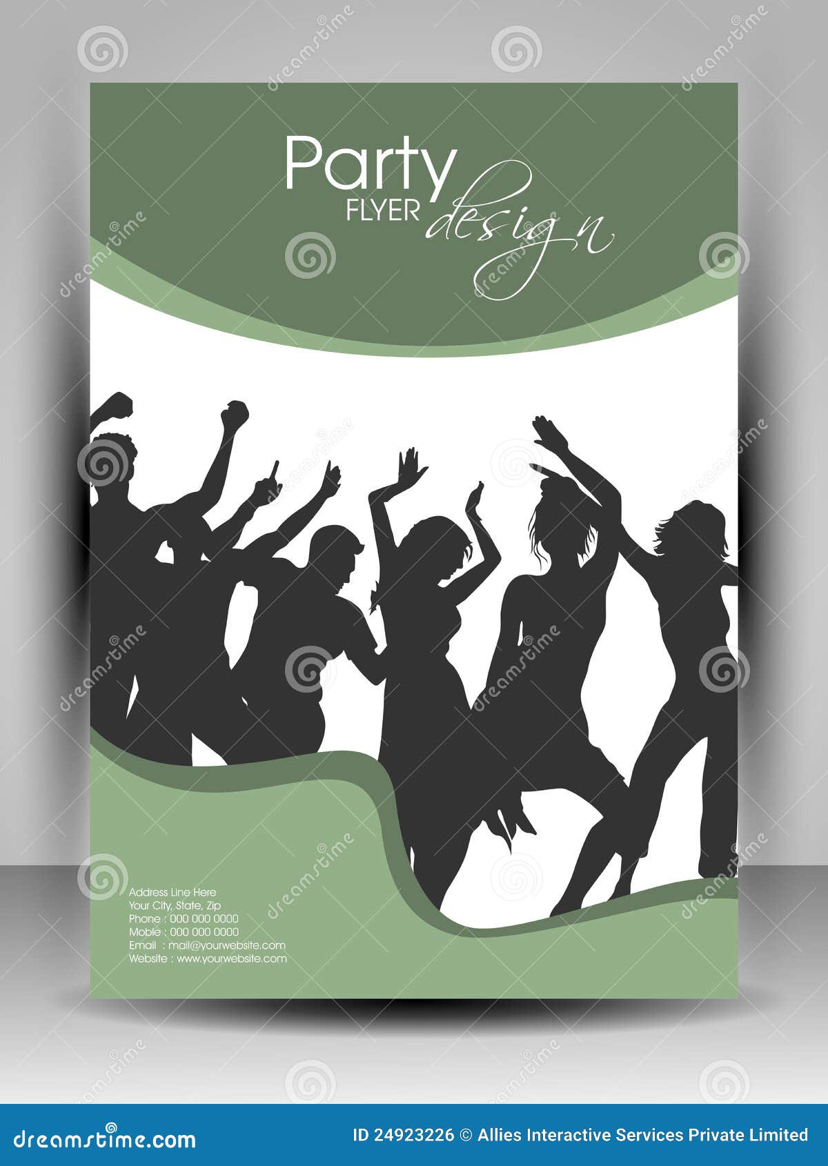 Party Flyer Design. Vector Illustration. Stock Vector - Illustration of ...