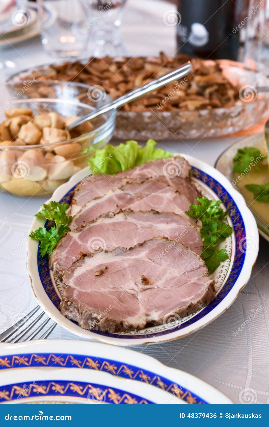 Party food table stock photo. Image of assortment, eating - 48379436