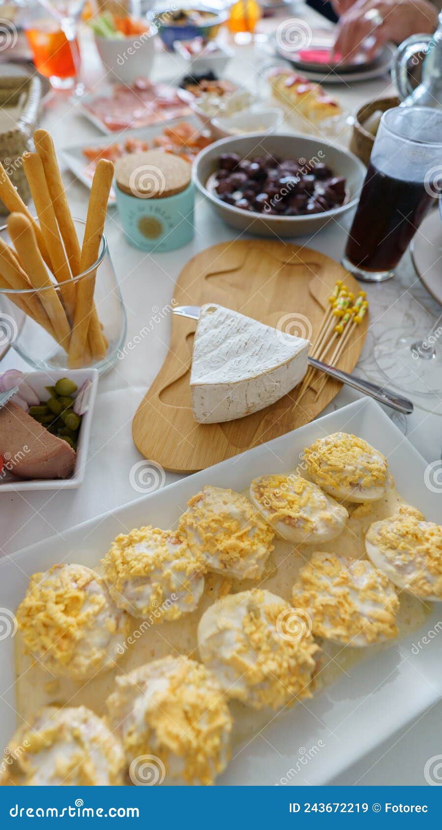 Party food on the table stock image. Image of cuisine - 243672219