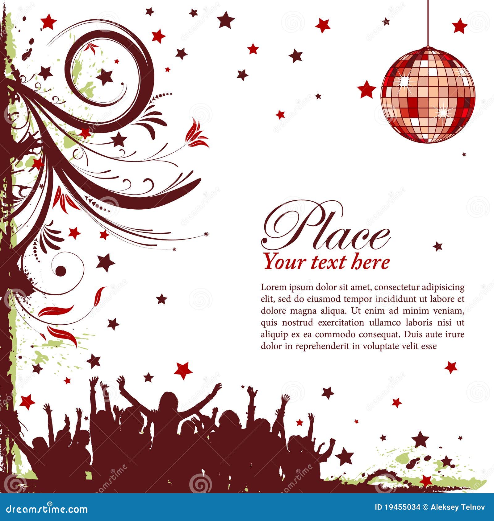 Party frame stock vector. Illustration of background - 19455034