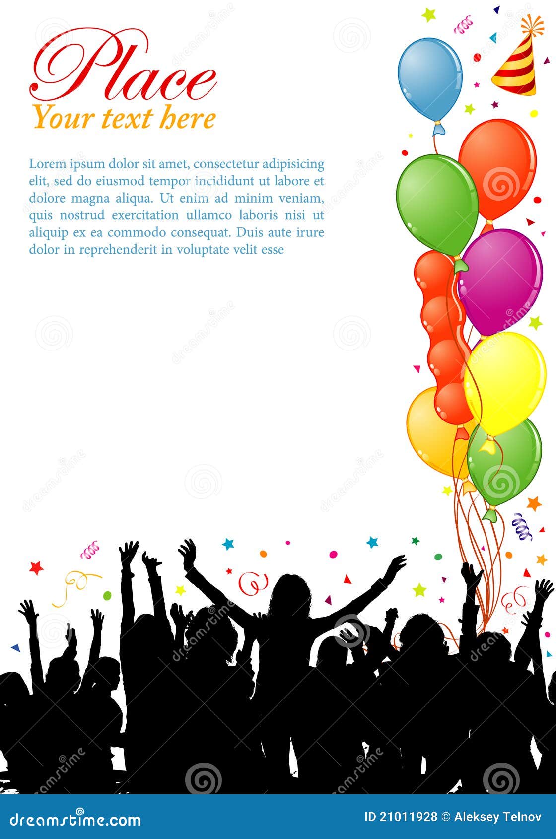 Party frame stock vector. Illustration of decoration - 21011928