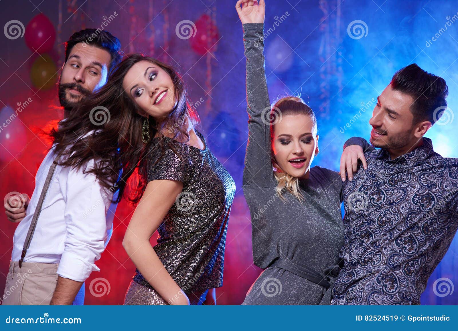 Party with friends stock image. Image of motion, friendship - 82524519