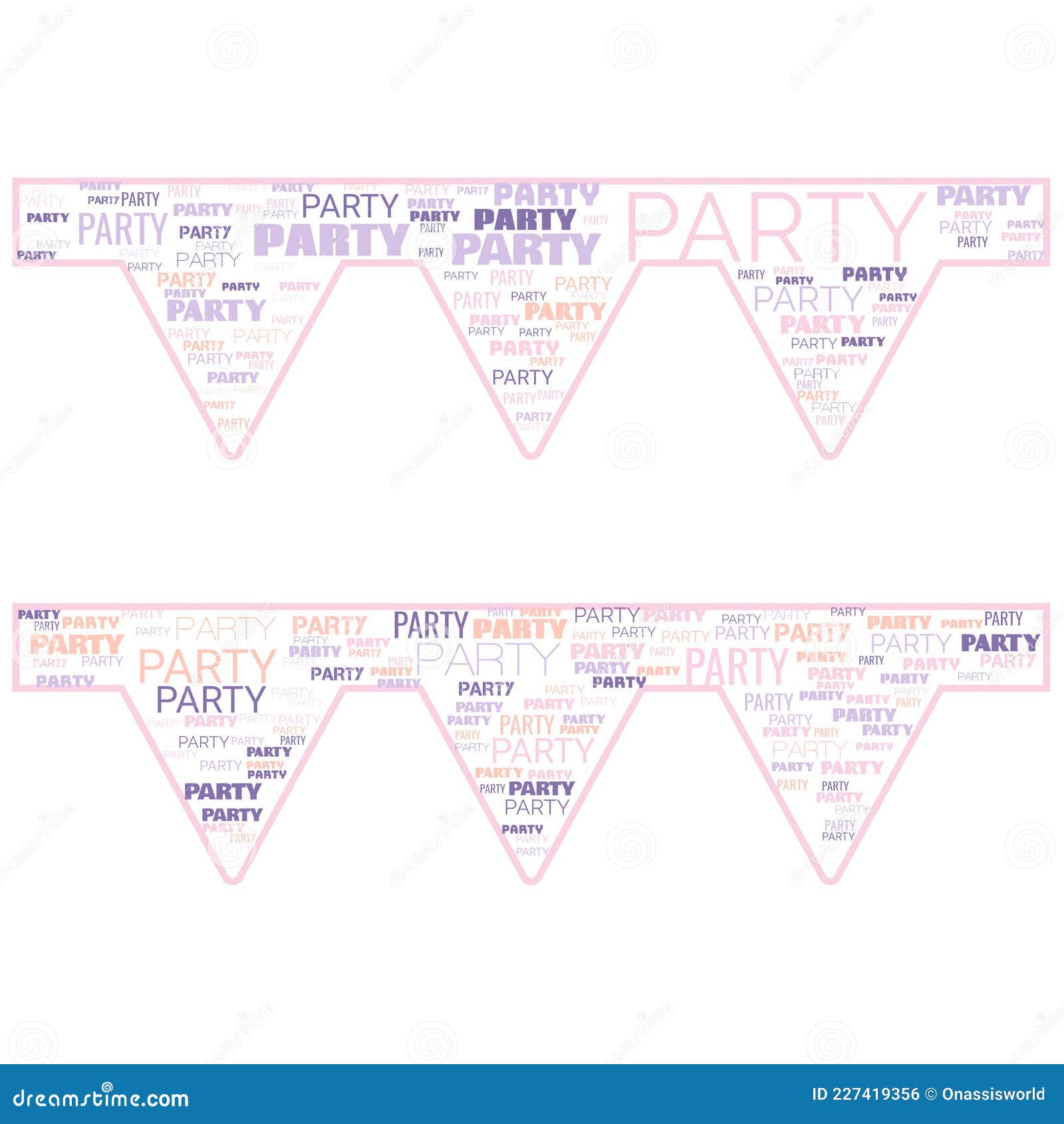 Party Fun Text Abstracts Backgrounds Stock Illustration - Illustration ...