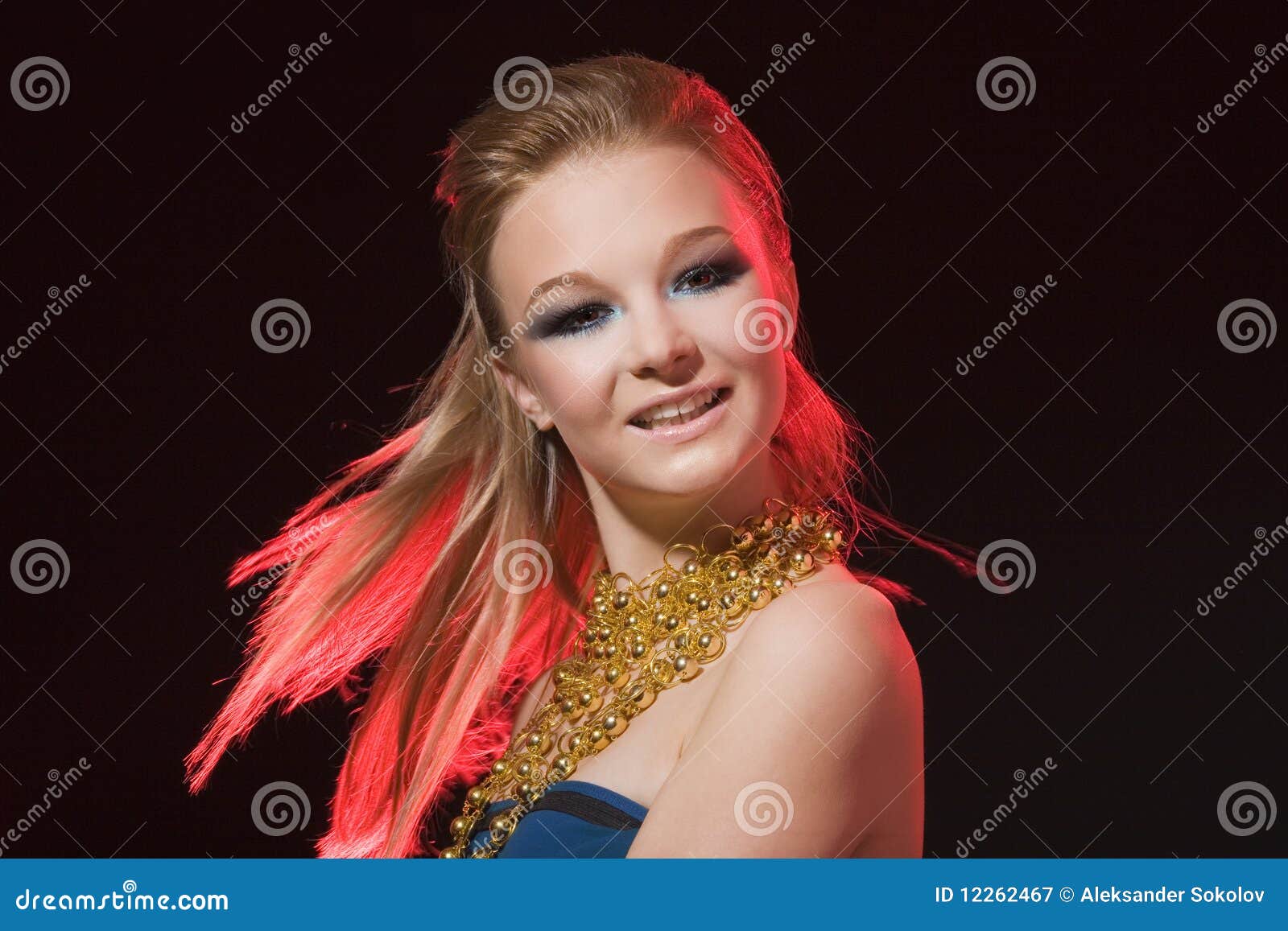 Party Girl. stock image. Image of light, jewellery, beautiful - 12262467