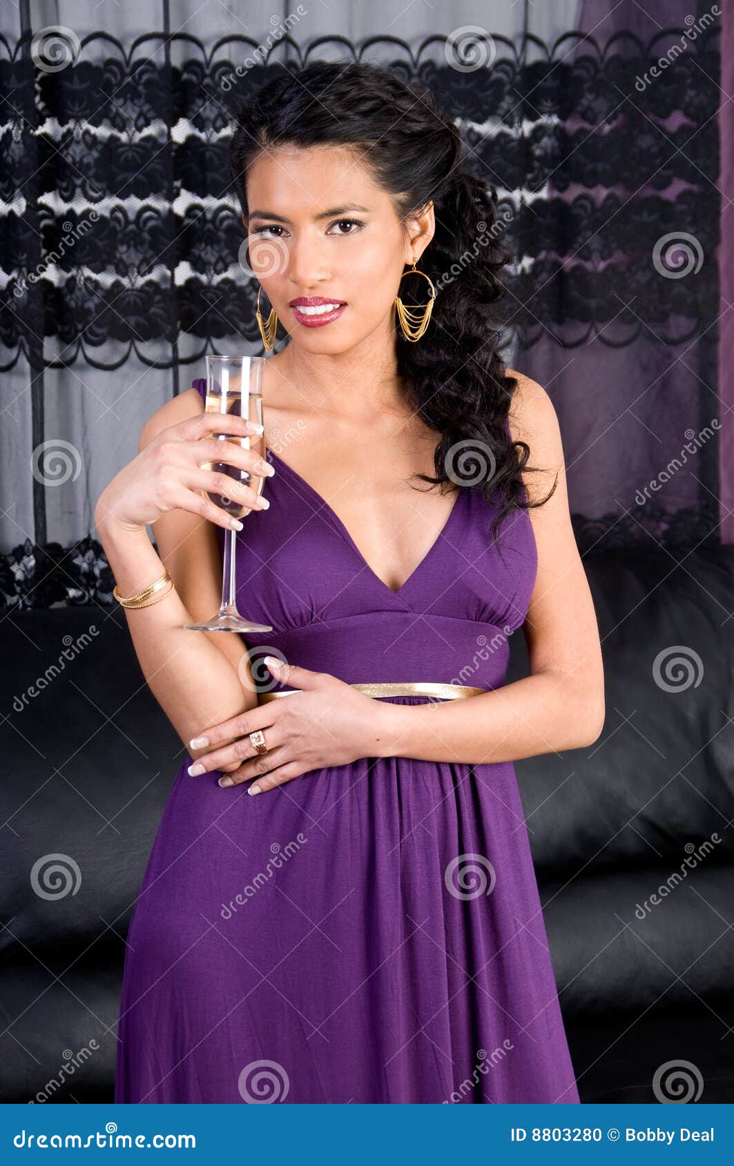 Party Girl stock photo. Image of relaxed, woman, couch - 8803280