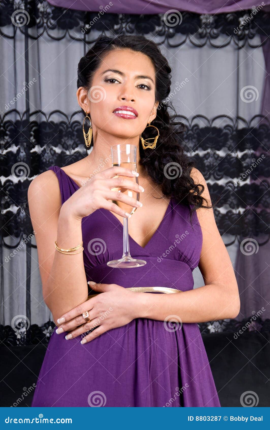 Party Girl stock image. Image of casual, woman, couch - 8803287