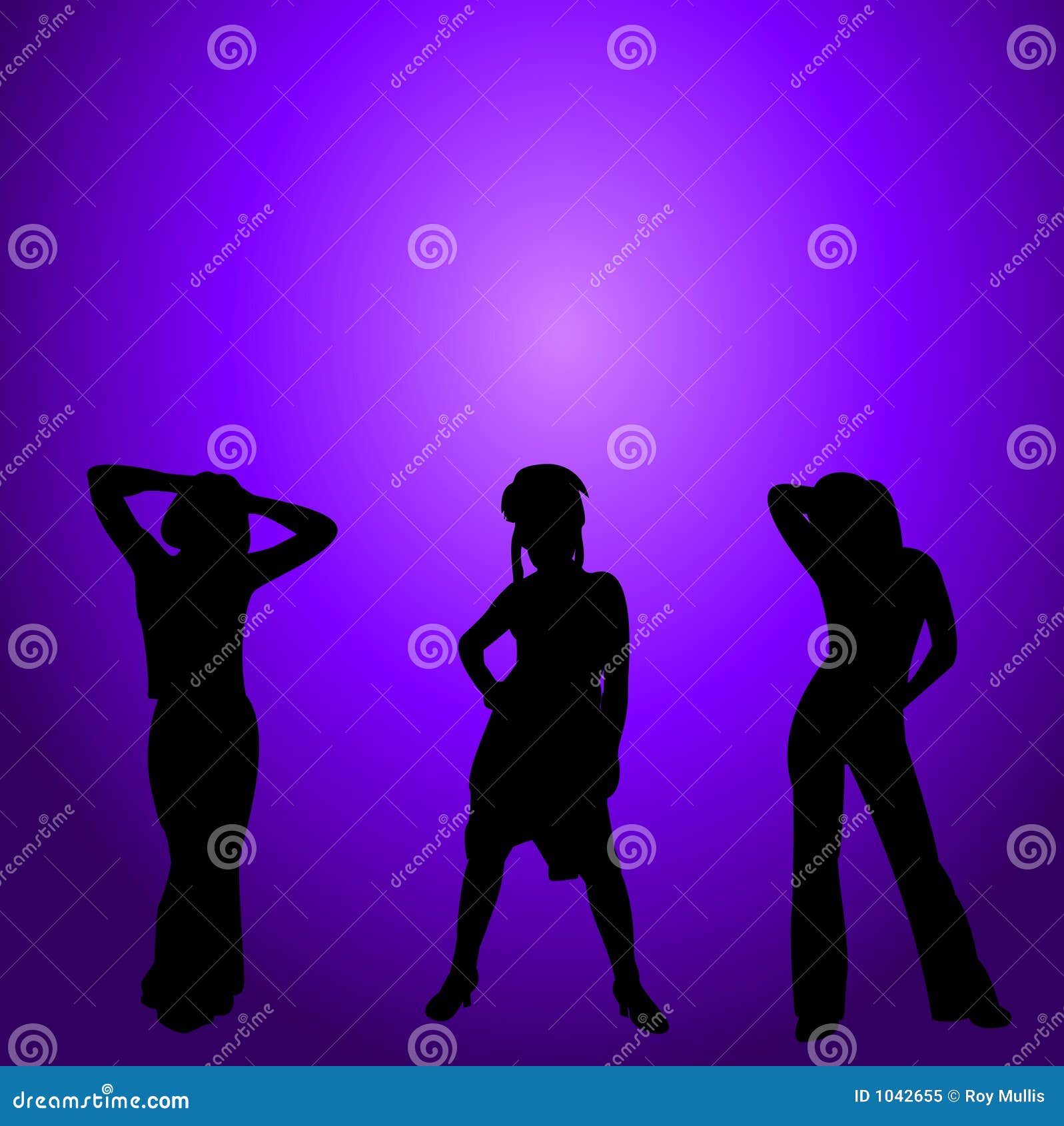 Party girls at night stock illustration. Illustration of models - 1042655