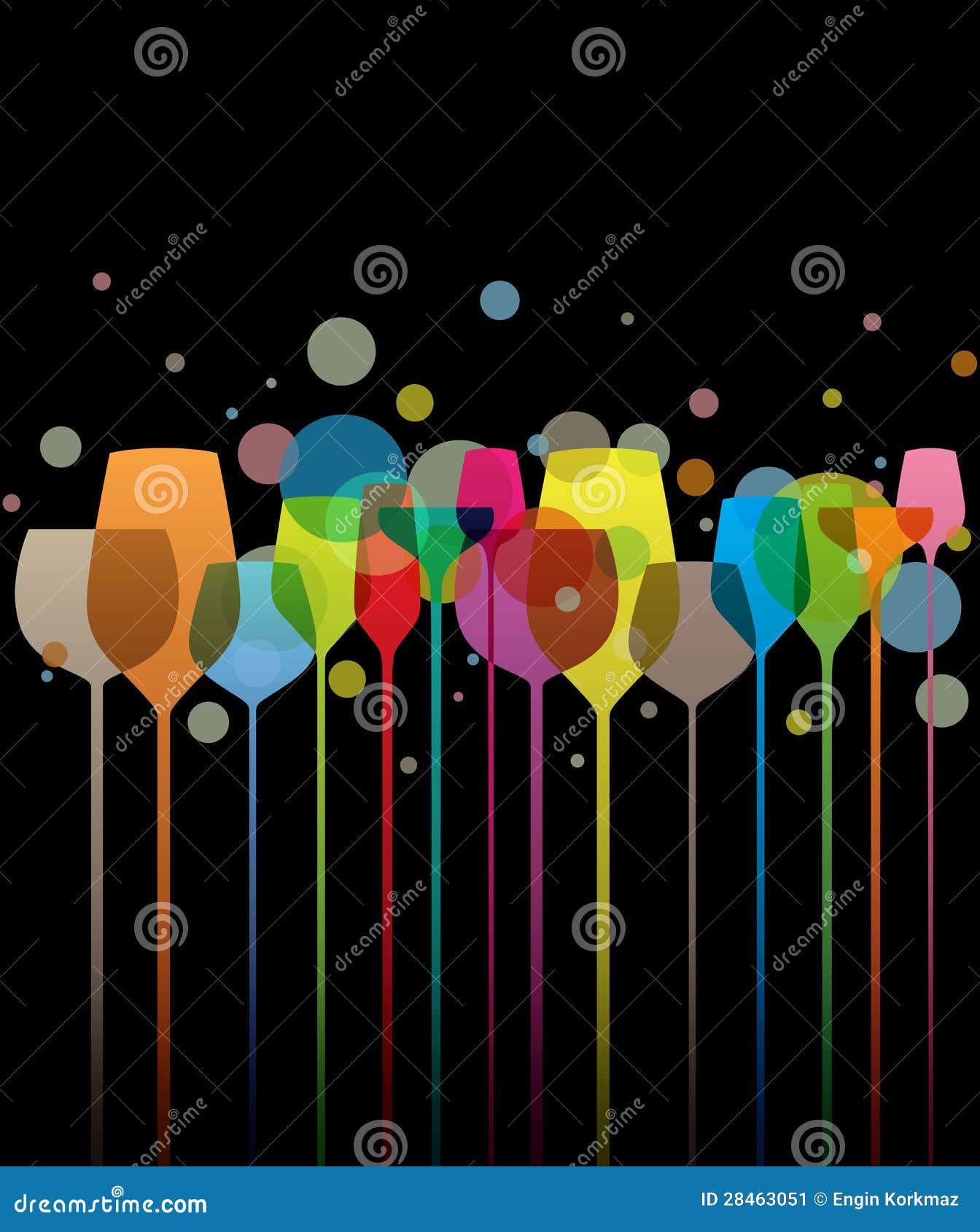 Party Glasses stock illustration. Illustration of design - 28463051