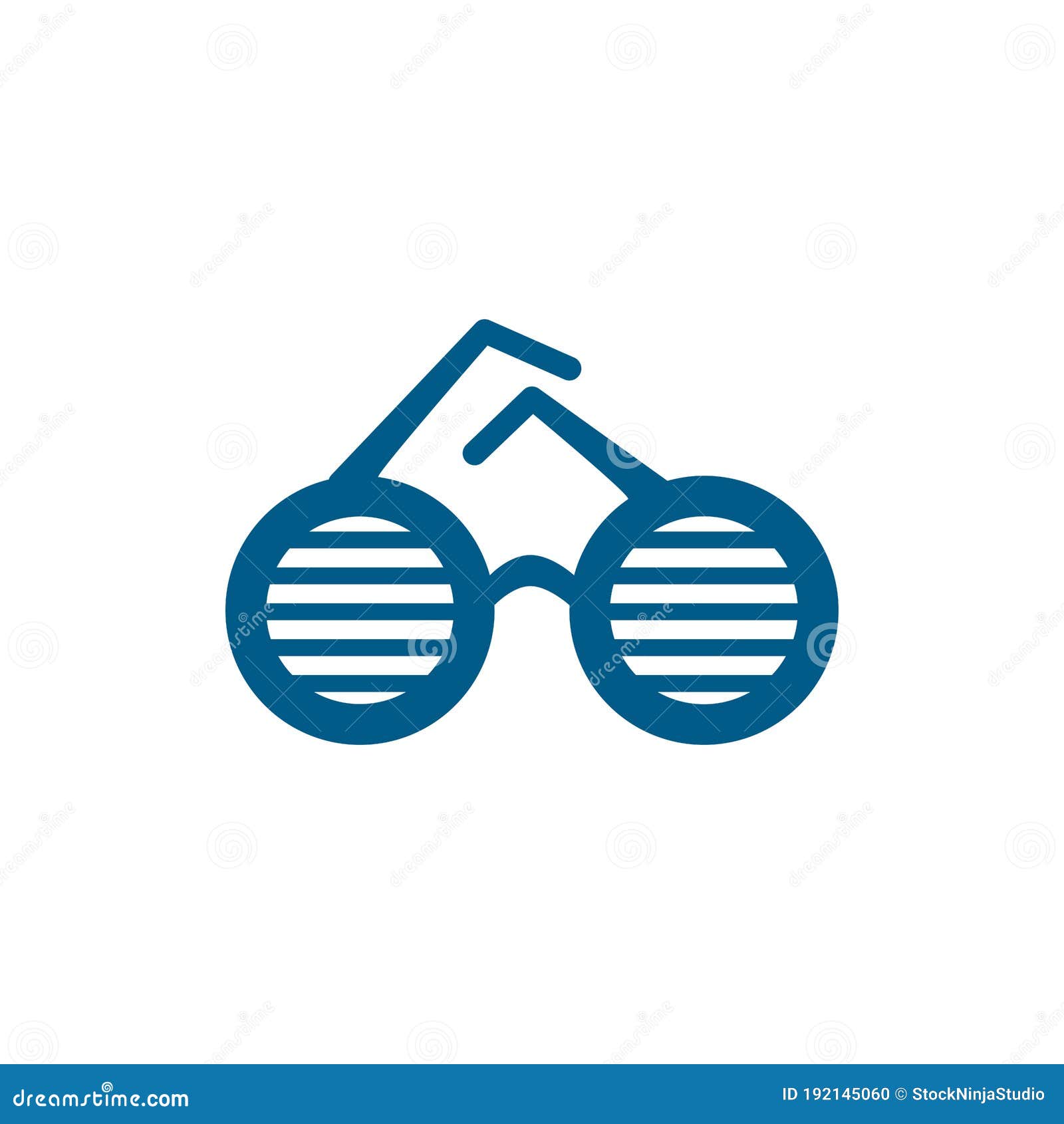 Party Glasses Blue Icon on White Background. Blue Flat Style Vector ...