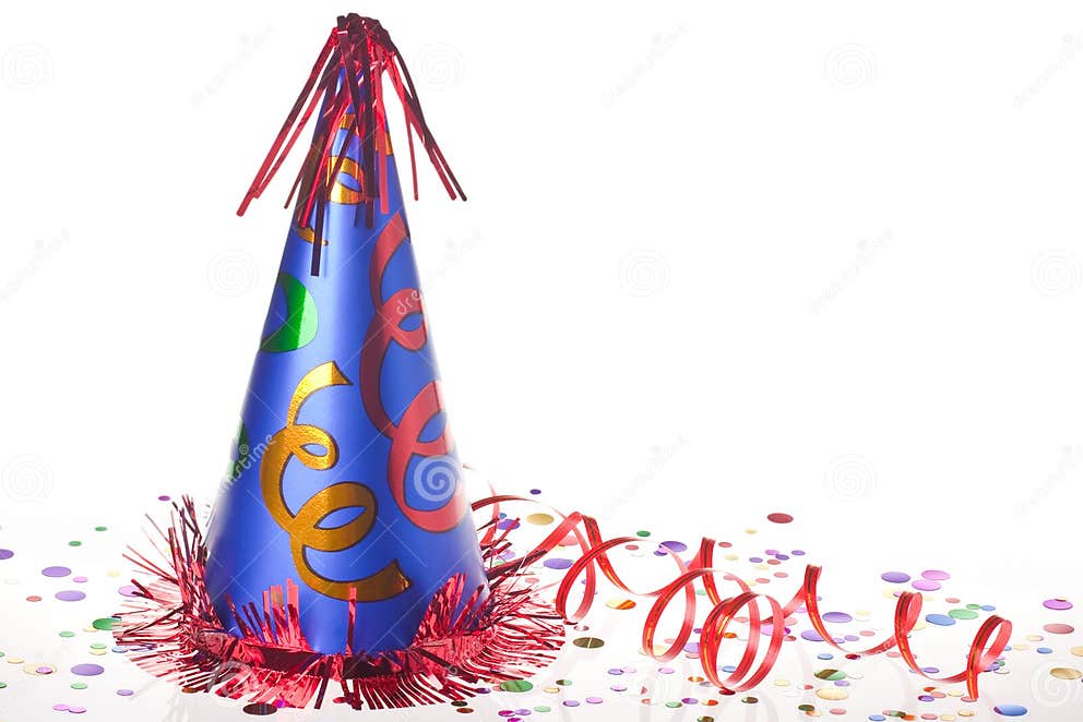 Party hat stock image. Image of close, fringe, holiday - 16832137