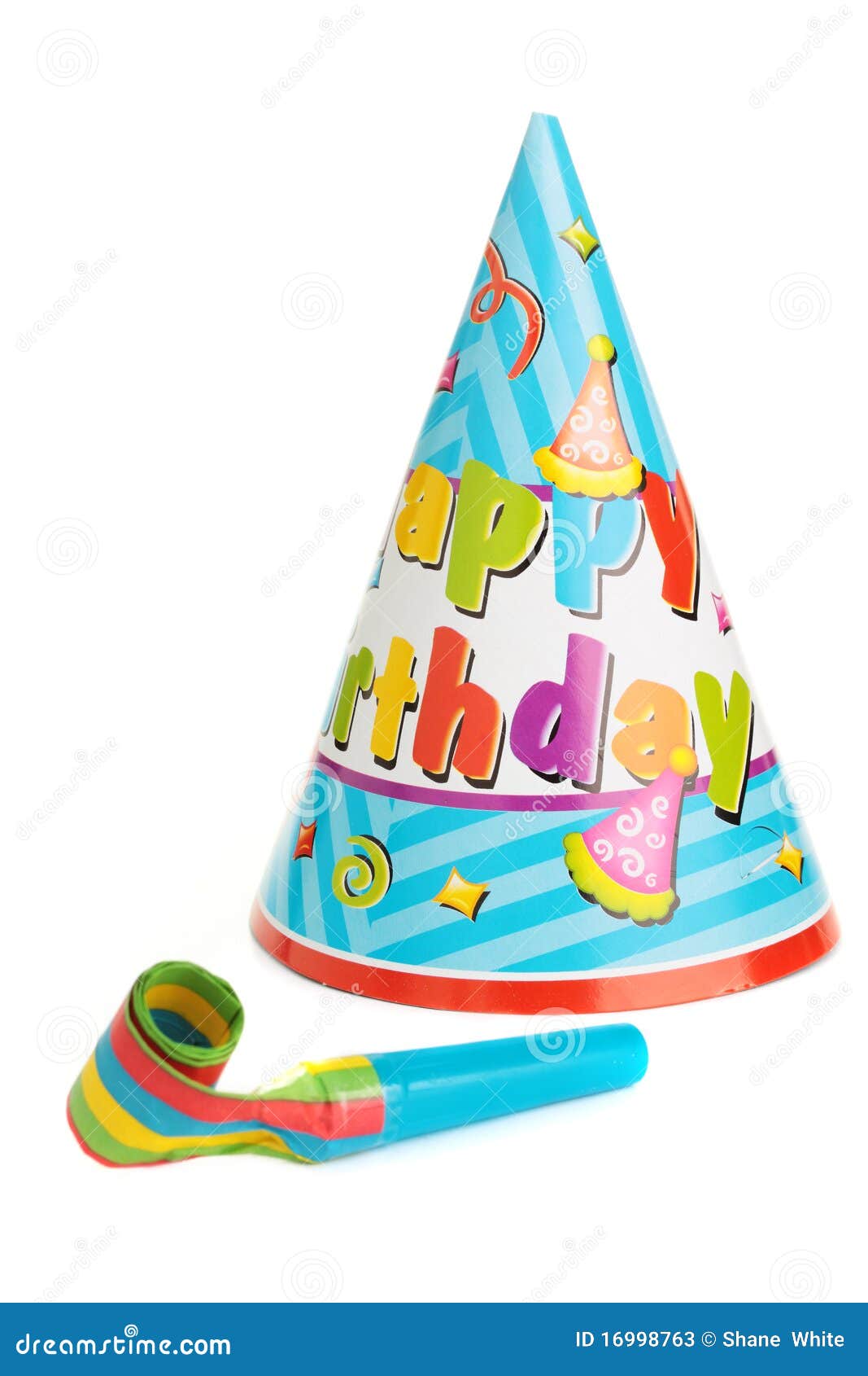 Party hat. stock image. Image of whistle, celebration - 16998763