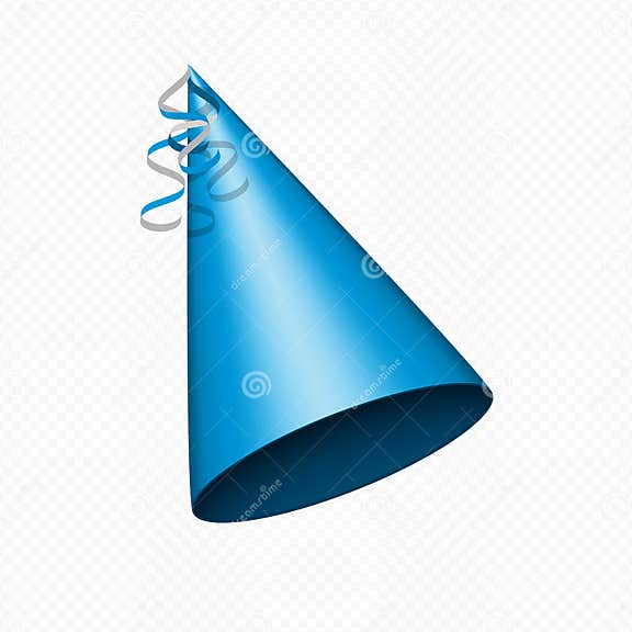Party hat blue. stock vector. Illustration of birthday - 284623792