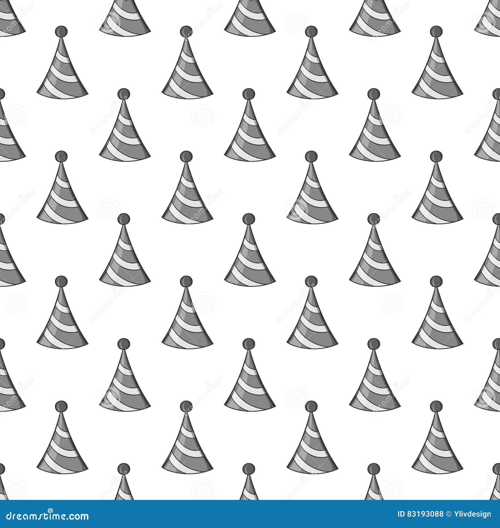 Party hat seamless pattern stock vector. Illustration of decoration ...