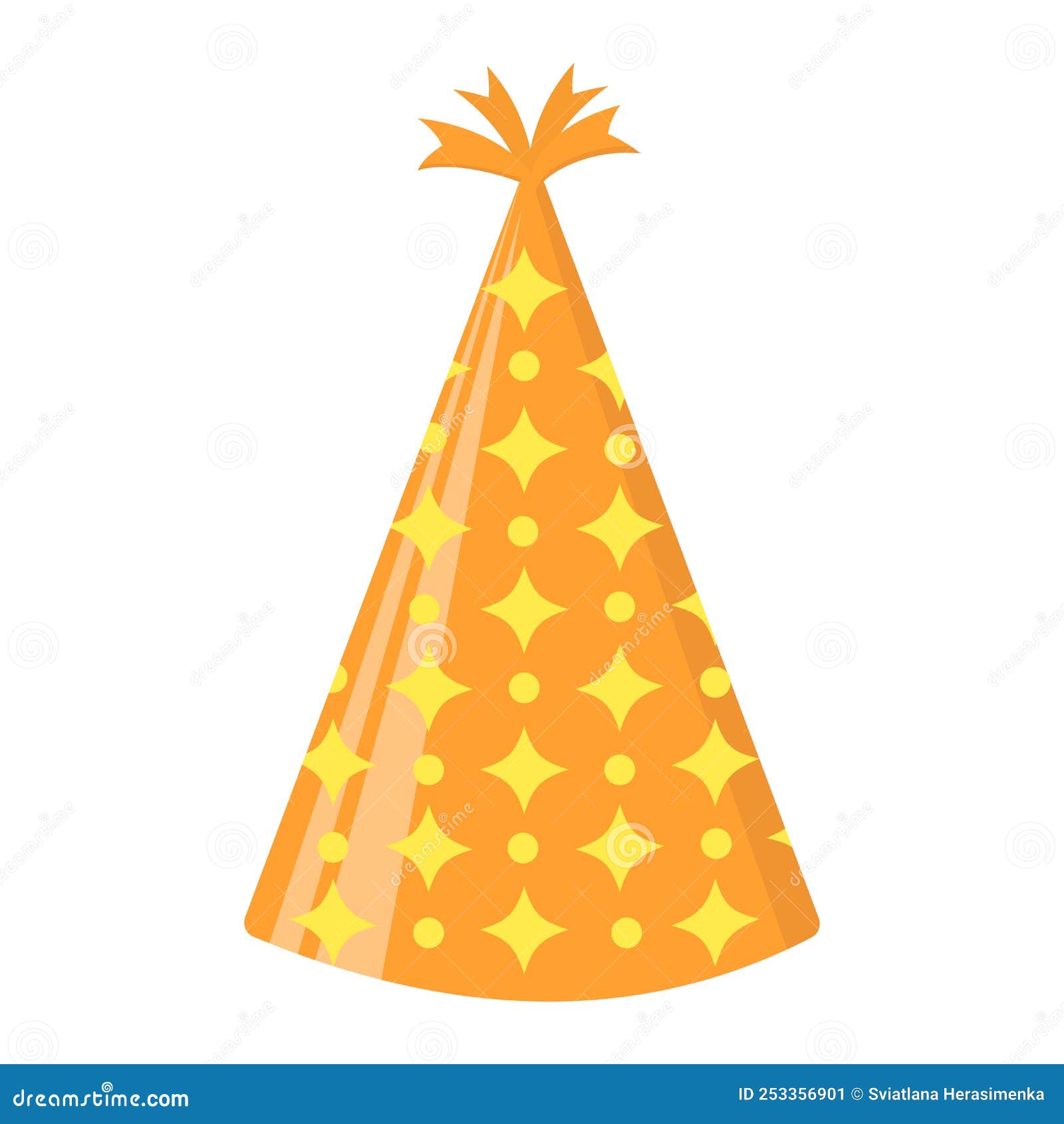 Party Hat Set Isolated on a White. Vector Illustration Stock Vector ...