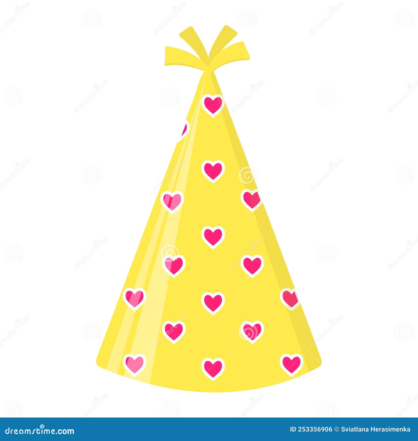 Party Hat Set Isolated on a White. Vector Illustration Stock Vector ...