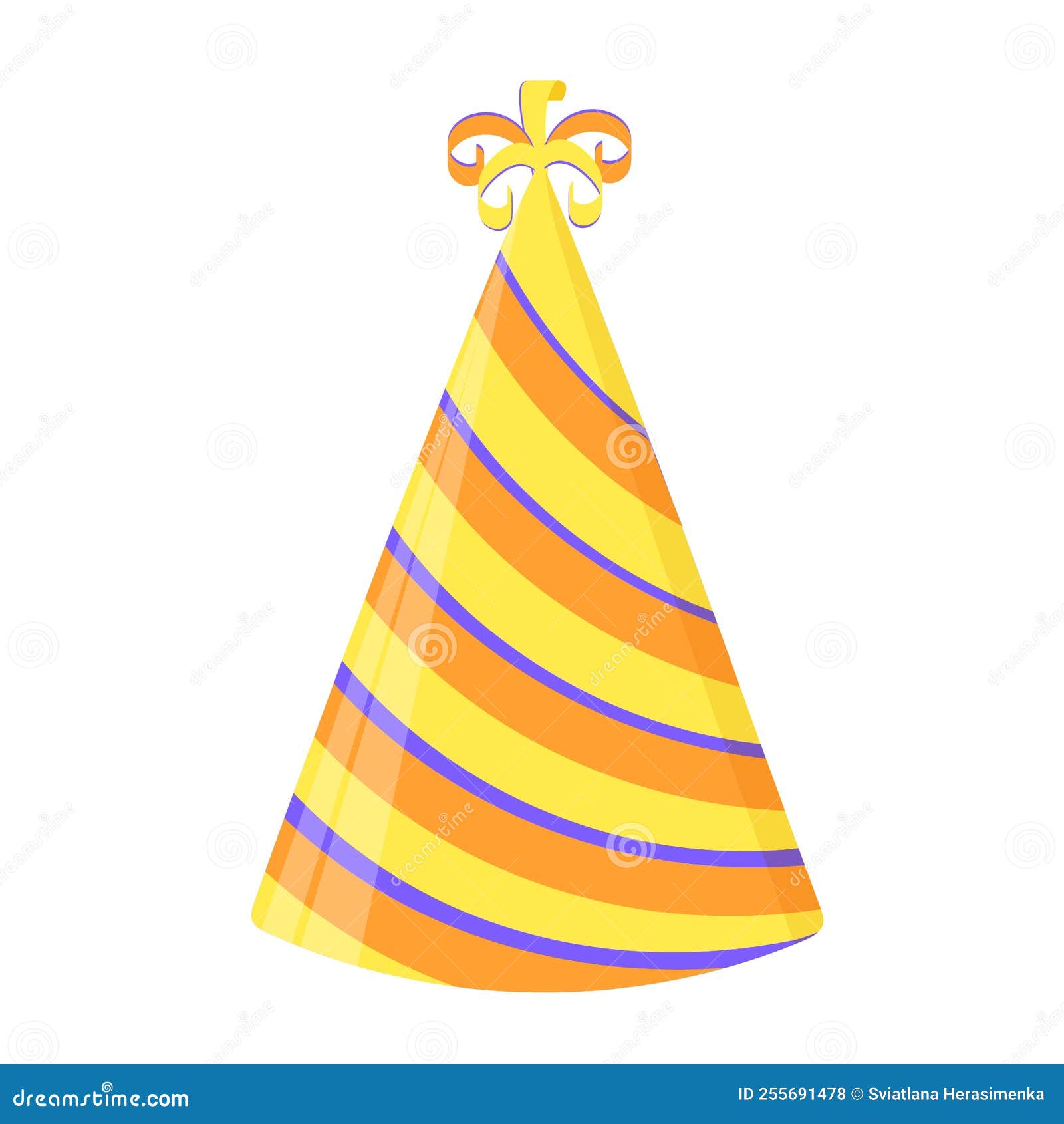 Party Hat Set Isolated on a White. Vector Illustration Stock Vector ...