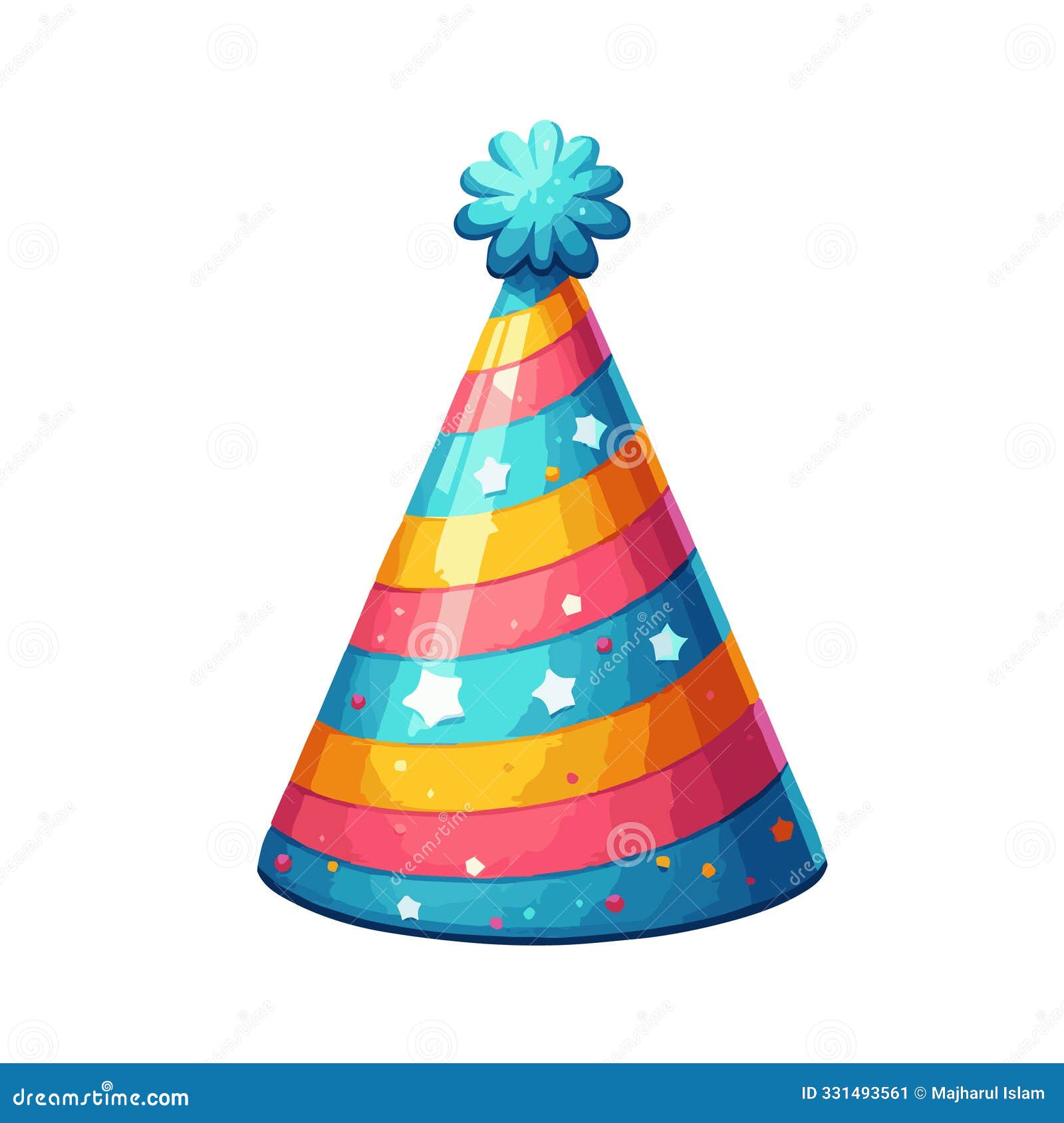 Party Hat Vector Isolated on White Background Stock Vector ...