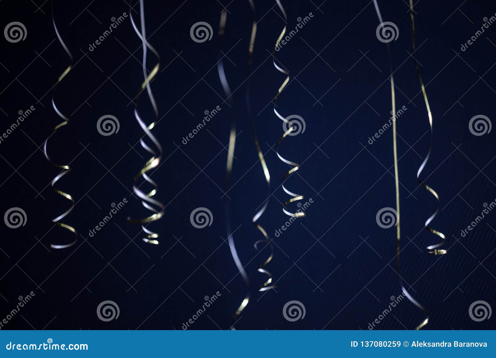Party Helium Balloons on the Dark Blue Background Stock Image - Image ...