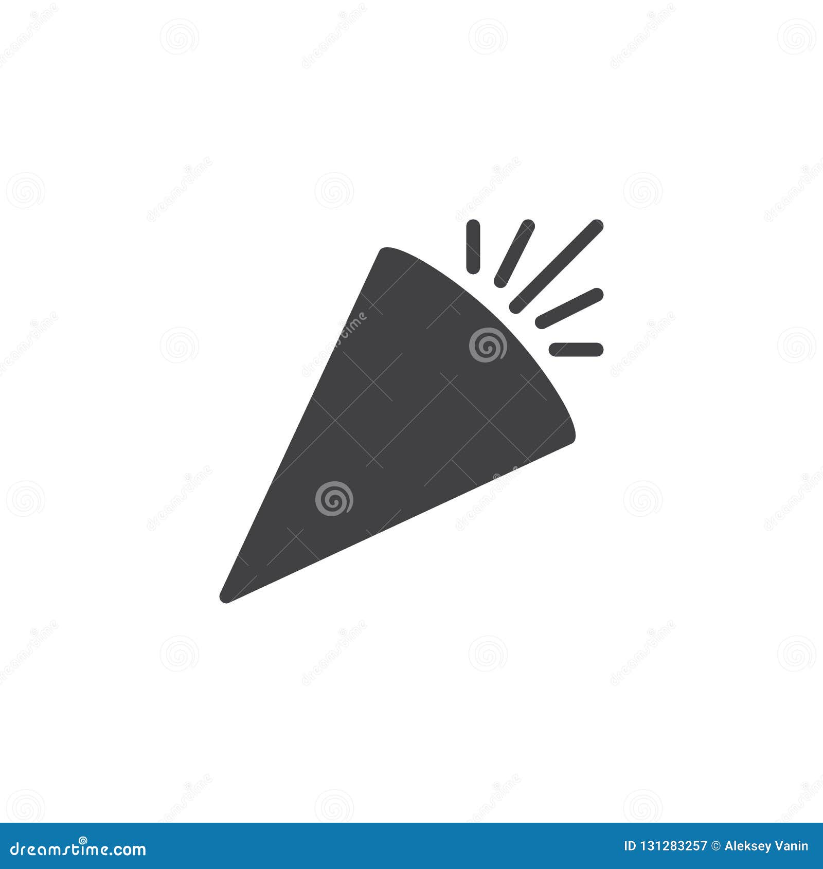 Party Horn Blower Vector Icon Stock Vector - Illustration of glyph ...