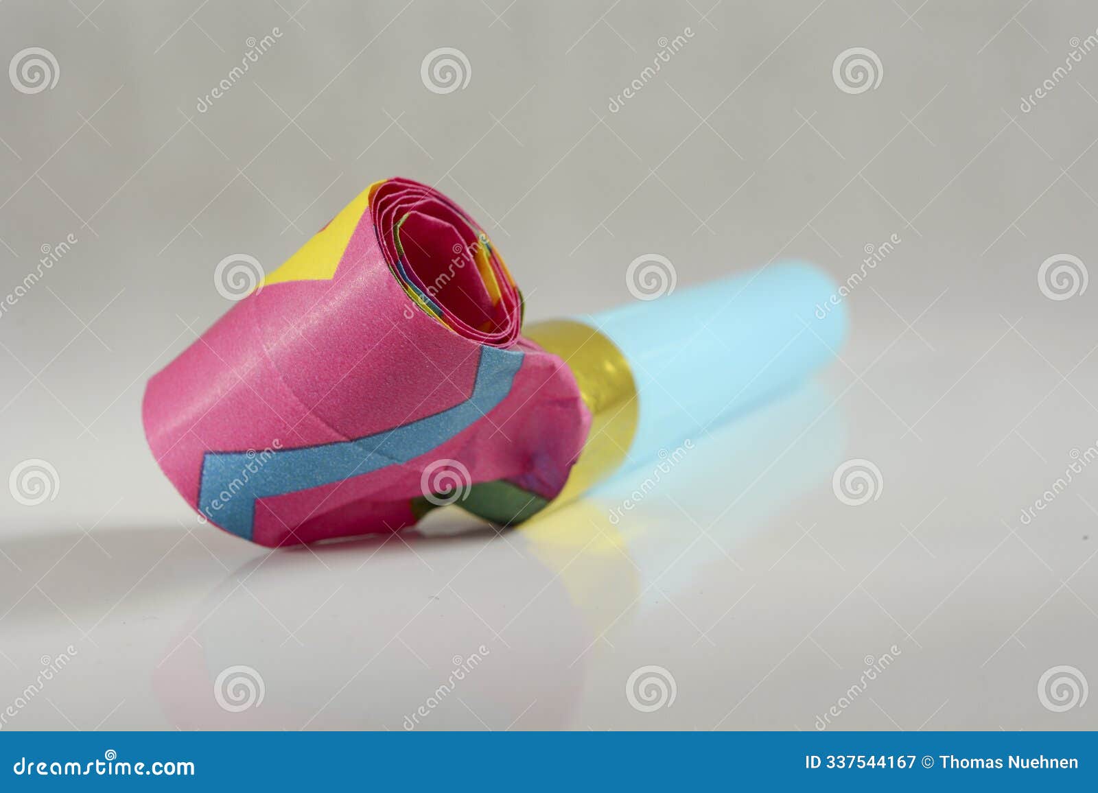 Party Horns Colorful Confetti Stillife Stock Image - Image of ...