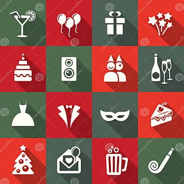 Party icon set stock vector. Illustration of collection - 43450482
